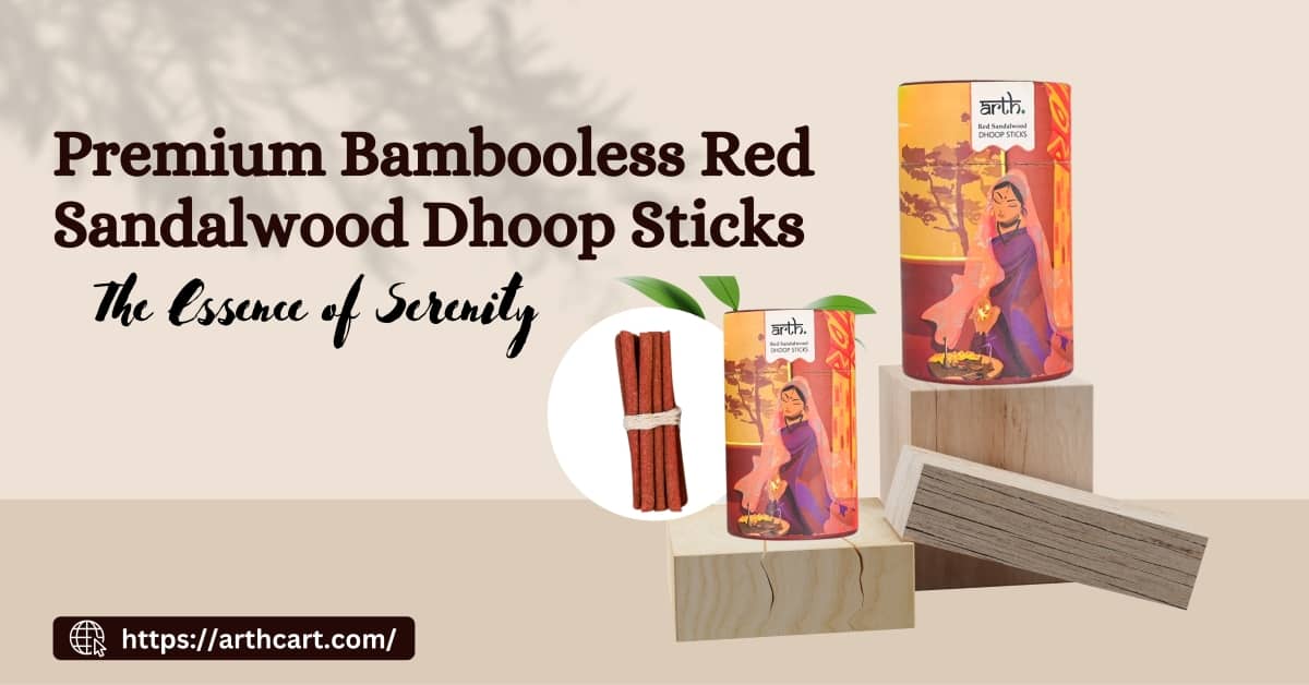 Bambooless Red Sandalwood Dhoop Sticks: The Essence of Serenity – ArthCart